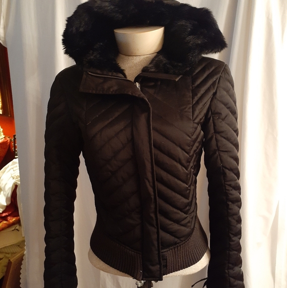 bebe | Jackets & Coats | Bebe Faux Fur Bomber Jacket | Poshmark